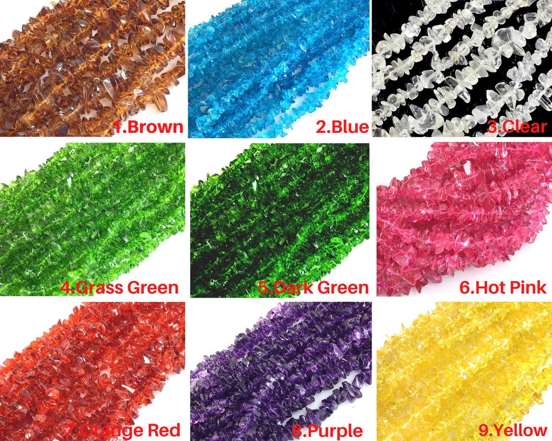 Glass Crystal Chips Beads Gorgeous Freeform Nugget Crystal - Etsy