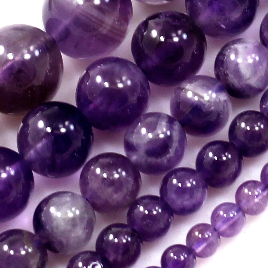 Purple Amethyst Beads, Natural Gemstone, 3-12mm 15" Strand - Etsy
