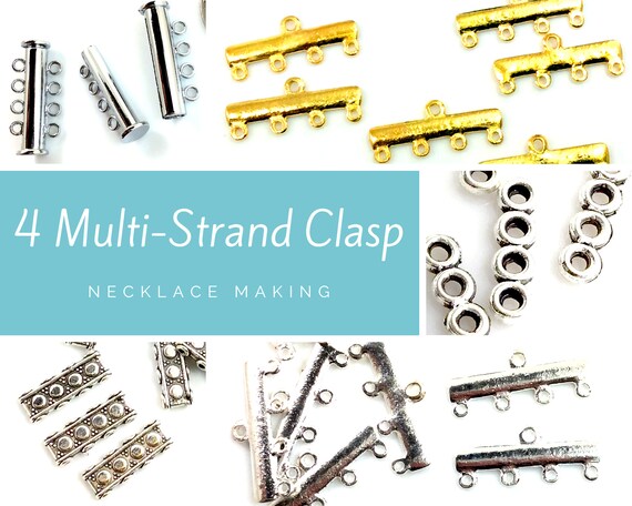 4 Multi-Strand Clasp Necklace Clasp Detangler Clasp Tube | Etsy