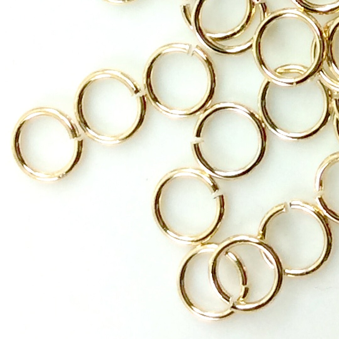 Light Gold Open Jump Rings Golden Jump Ring Jewelry Finding - Etsy