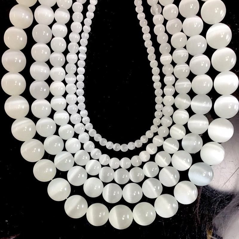 White Cat Eye Jewellery - Etsy