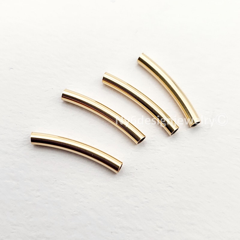 Curved Bar Tube Bracelet - Etsy