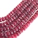 Red Ruby Jade Faceted Rondelle Loose Bead 15" Strand Faceted Jade 4mm ...