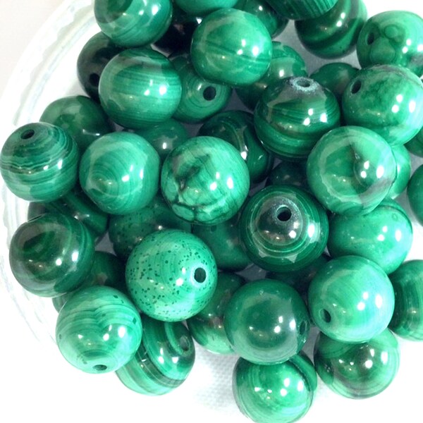 Malachite Beads - Etsy
