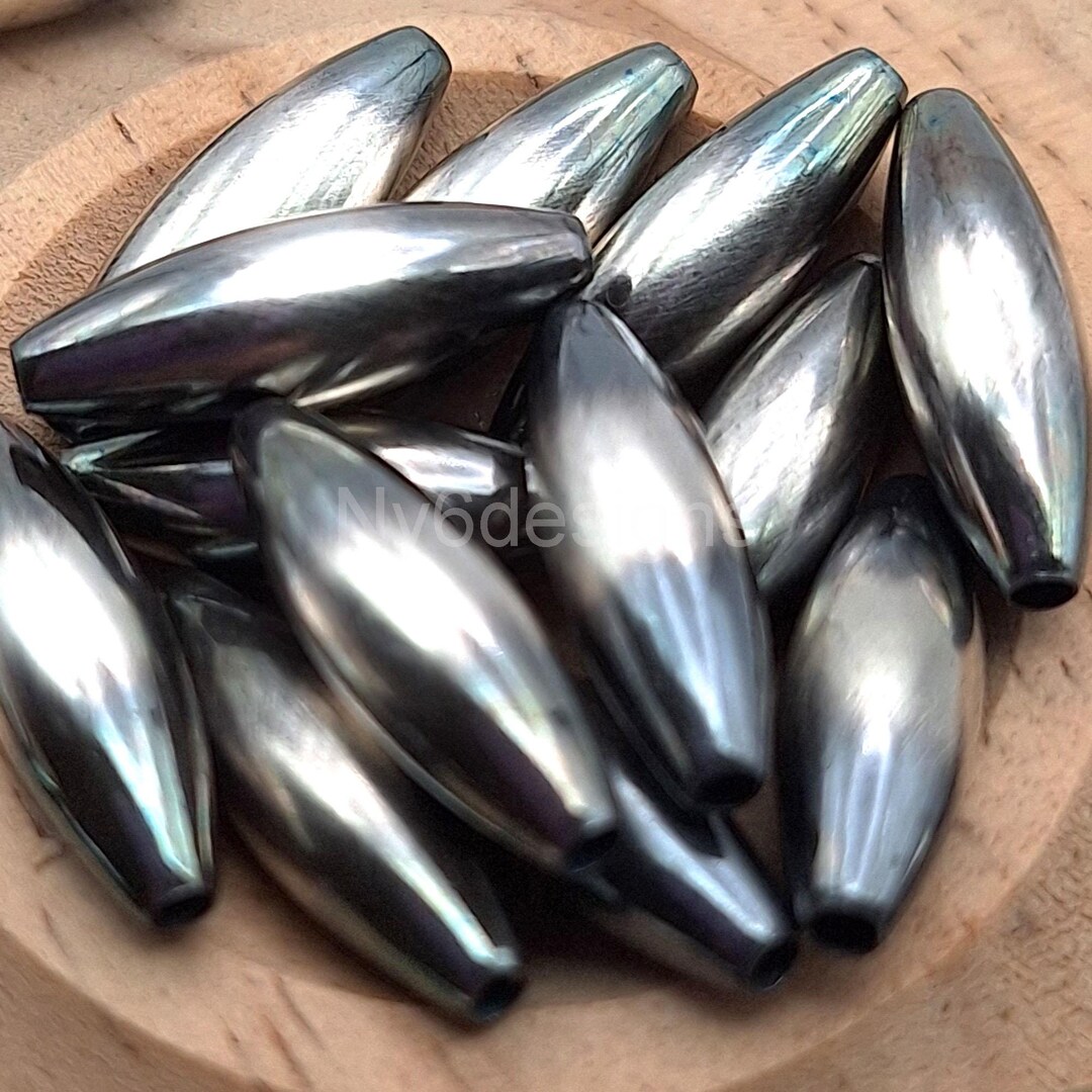 Navajo Torpedo Pearl Beads 3x9mm,4x12mm, 5x15mm, 6x18mm| Native ...