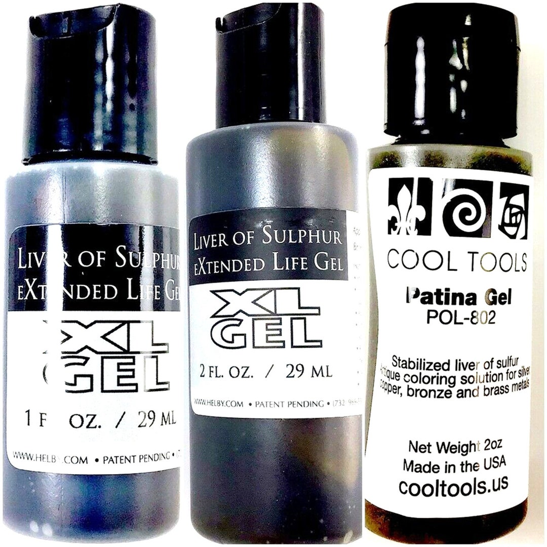 Beadsmith Liver of Sulphur Extended Life Gel 1oz 2oz, Cool Tools Patina ...