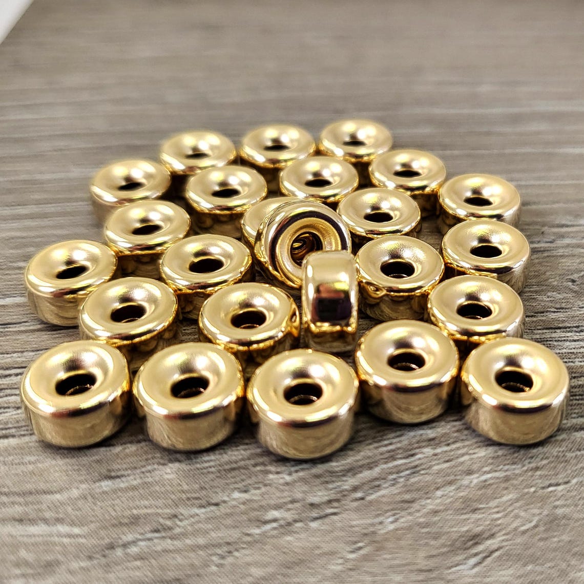 14K Gold Filled Rondelle Beads 14/20 Seamless Beads Gold Spacer ...