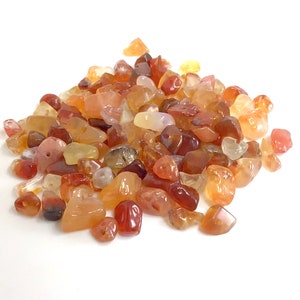 7 Chakra Natural Gemstone Crystal Chips Bag 1oz 7 Types Drilled Chip ...