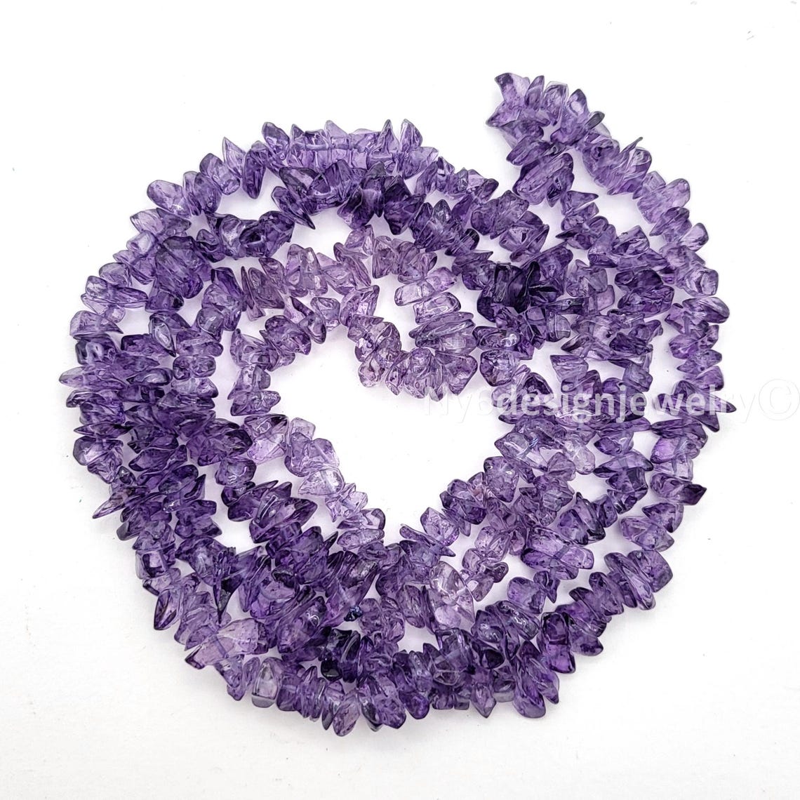 Purple Glass Crystal Chip Beads, 36" Strand, 9mm Freeform Nuggets - Etsy