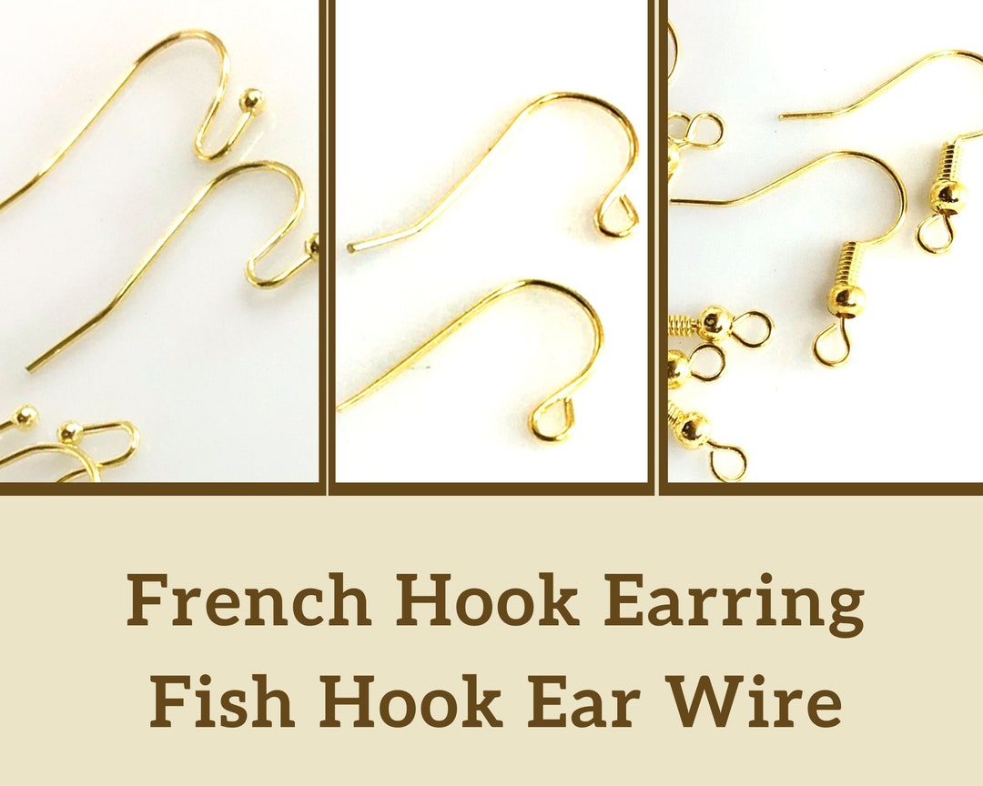 French Earwires Hooks Gold Ear Wire Earring Hook Gold Hooks Gold Ear ...