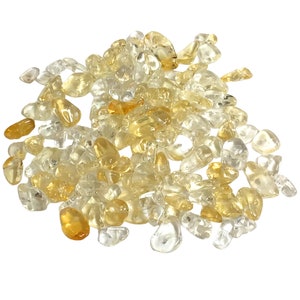 7 Chakra Natural Gemstone Crystal Chips Bag 1oz 7 Types Drilled Chip ...