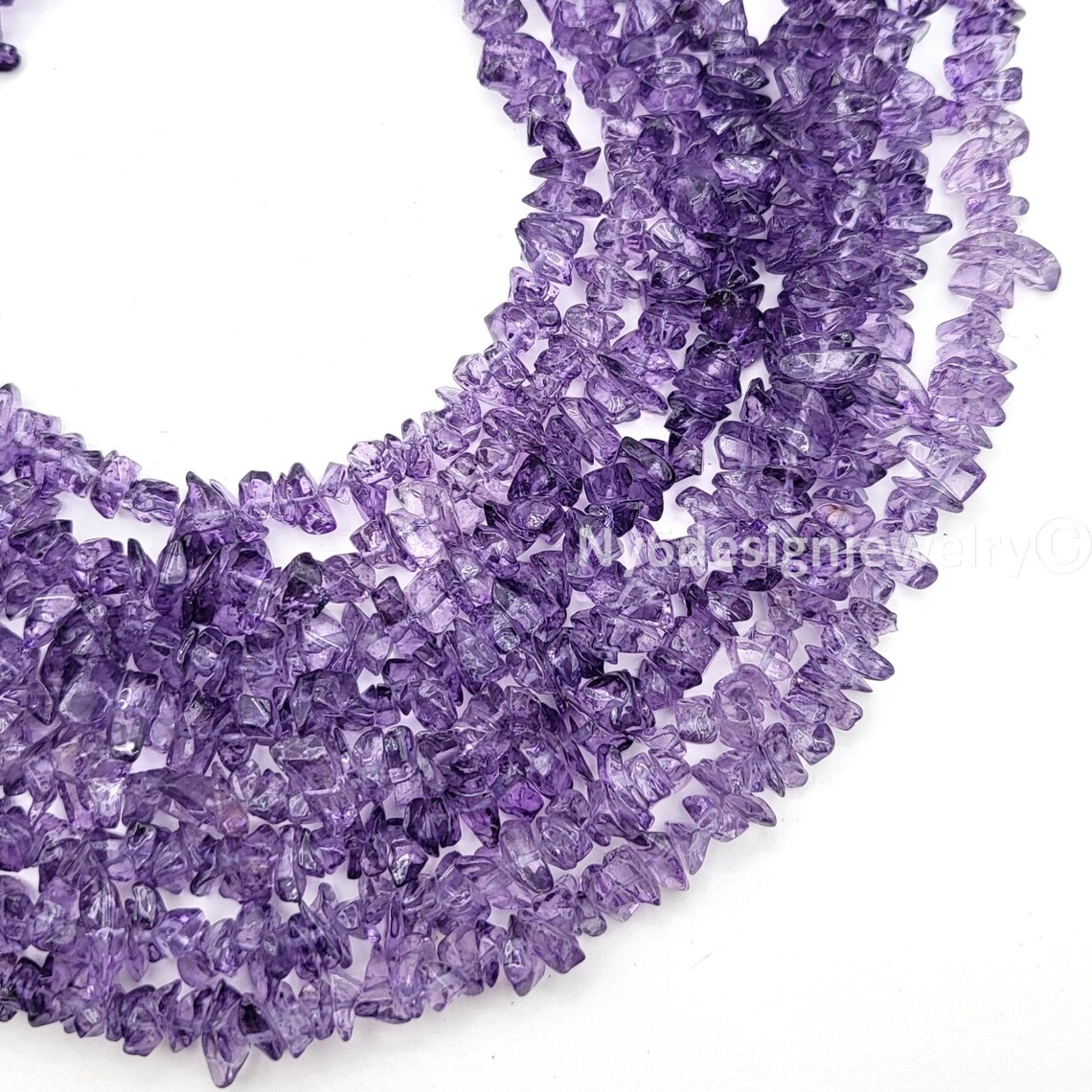 Purple Glass Crystal Chip Beads, 36" Strand, 9mm Freeform Nuggets - Etsy