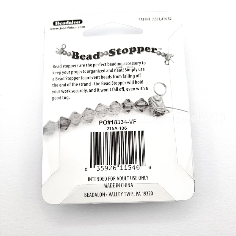 Bead Stoppers Combo Pack – Stainless Steel Spring Clamps 8pcs (4 Small ...