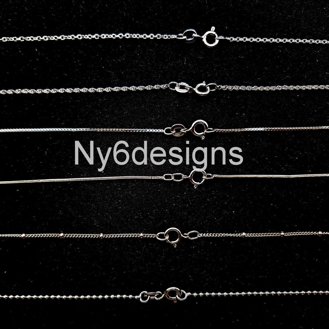 925 Sterling Silver Chain Satellite Chain, Snake Chain, Rope Chain ...
