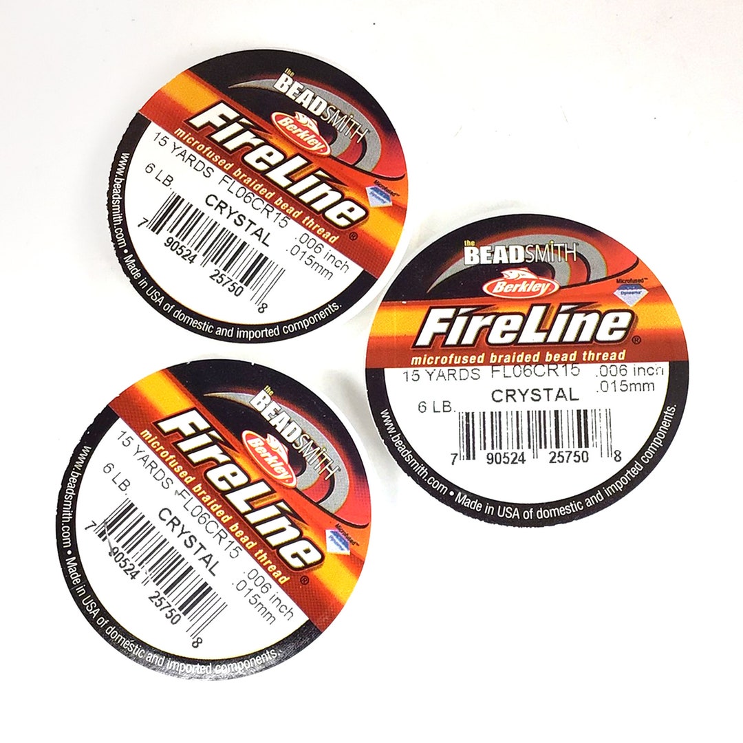 Beadsmith® Fireline® Beading Thread 4LB 6LB 8LB Crystal | Braided Bead ...
