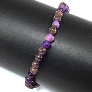 Purple Variscite Impression Cloisonne Jasper Copper Vein Stretch ...