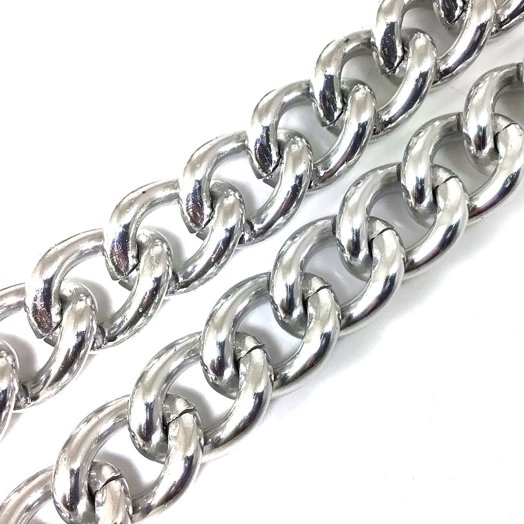 Curb Link Chain Necklace W Lobster Clasps Silver Curb Chain Silver ...