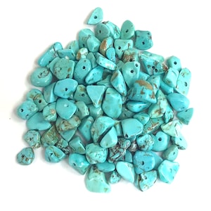 7 Chakra Natural Gemstone Crystal Chips Bag 1oz 7 Types Drilled Chip ...