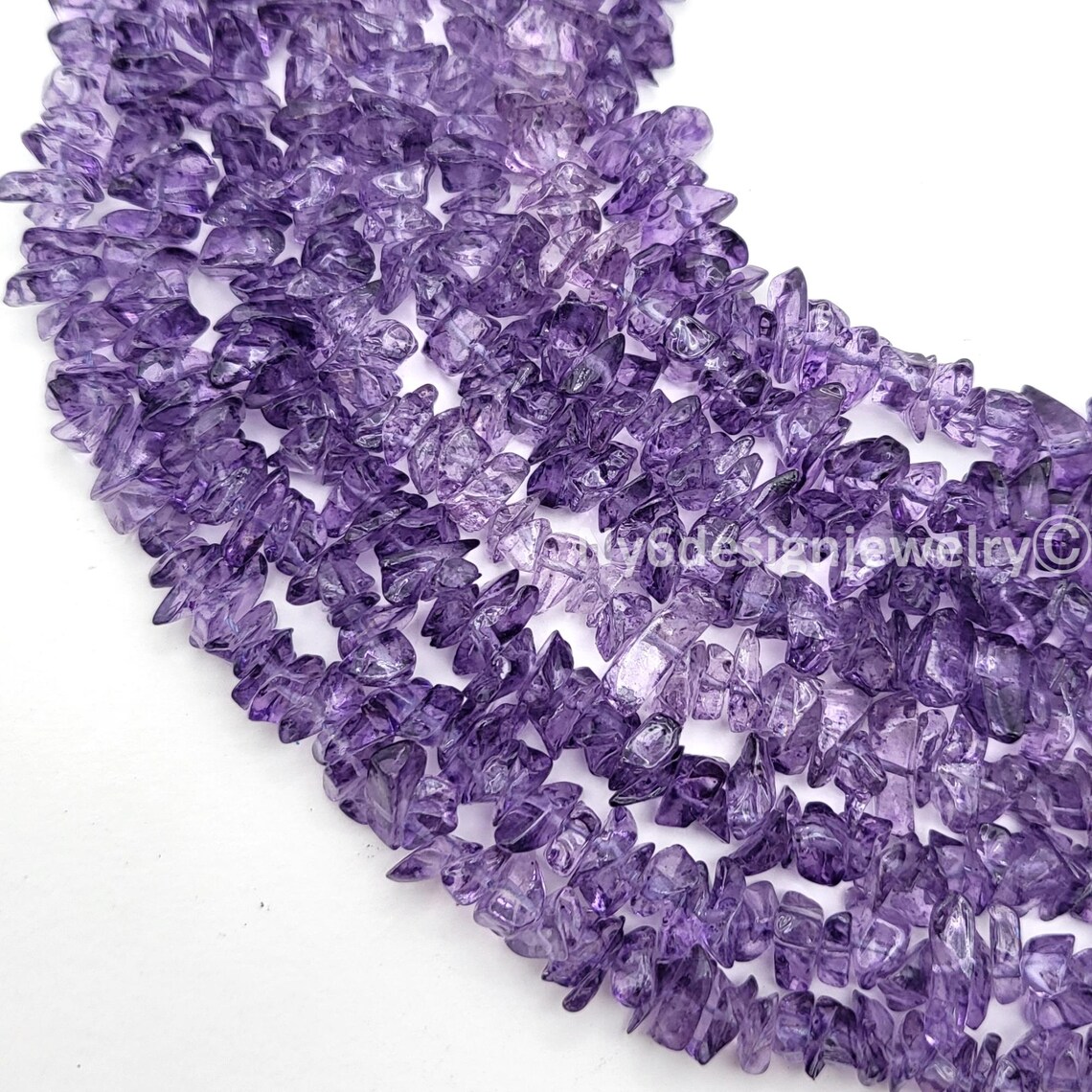 Purple Glass Crystal Chip Beads, 36" Strand, 9mm Freeform Nuggets - Etsy