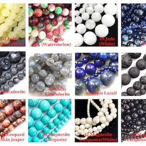 Natural Gemstone Beads Grade AAA Round Loose Beads 15 - Etsy