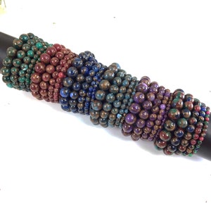 Purple Variscite Impression Cloisonne Jasper Copper Vein Stretch ...