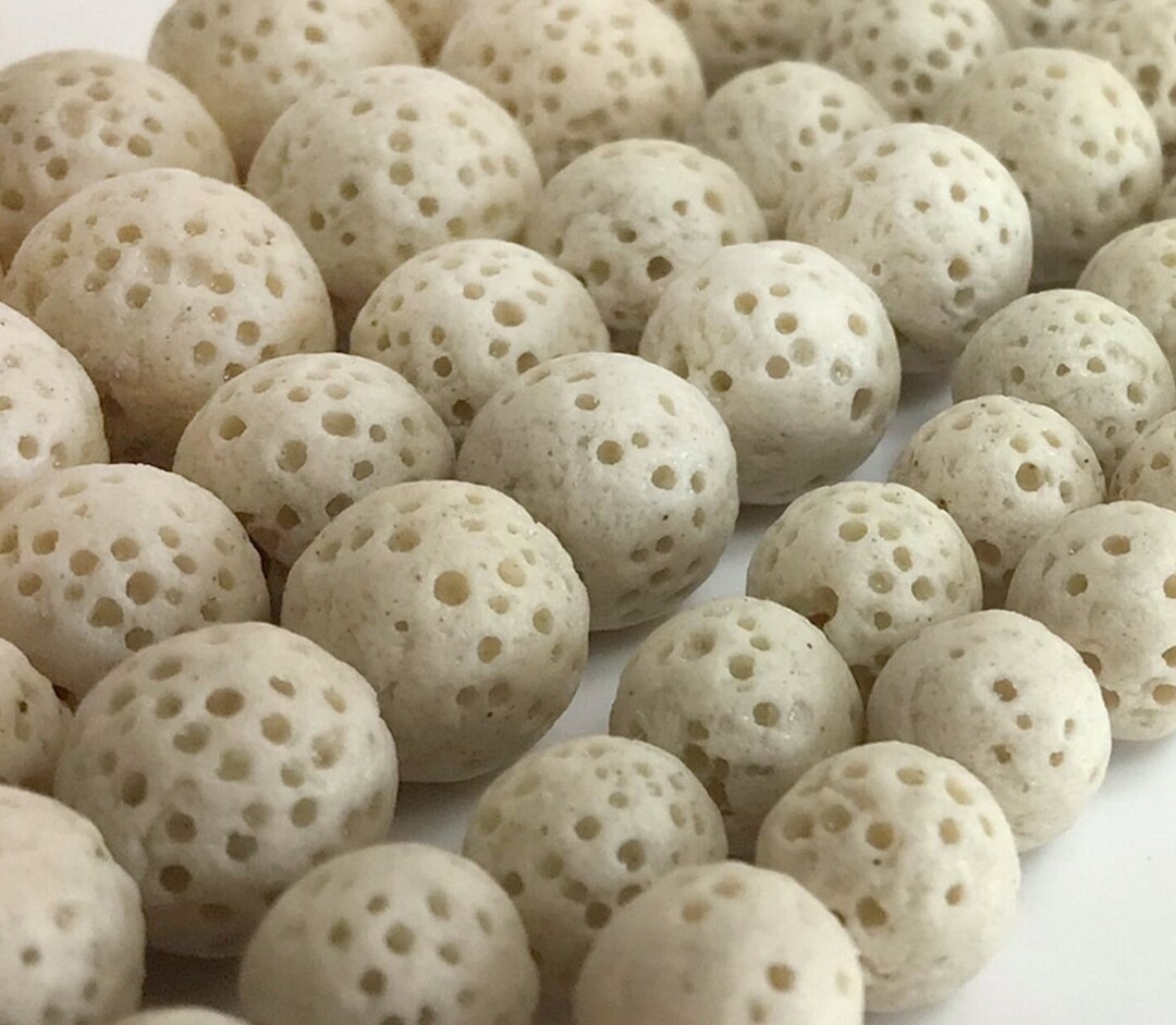 Light Gray Lava Bead Volcanic Rock Natural Stone Lava Stone Diffuser ...