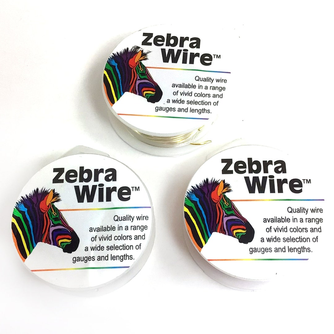 Zebra Wire 18ga 10yd/9m Silver Wire, Gold Wire, Copper Wire 18 Gauge 10 ...