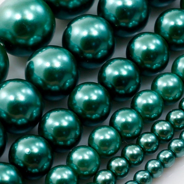 Green Pearl Necklace - Etsy