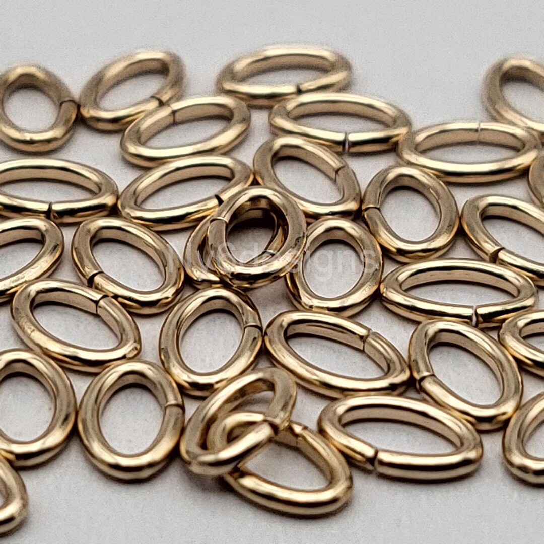 Gold-filled Open Oval Jump Ring - High Quality 14K Gold Jewelry Making ...