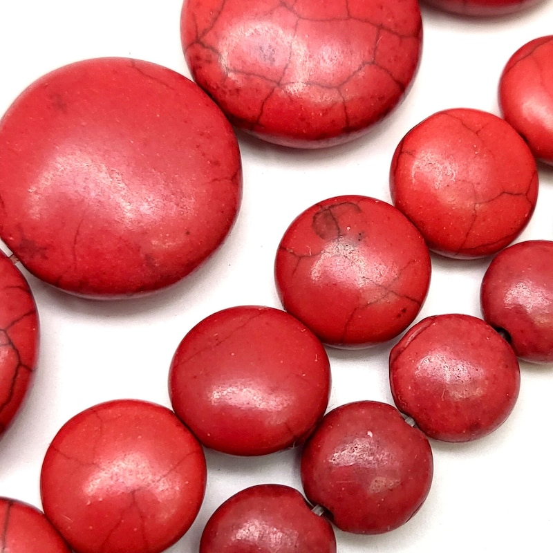 Flat Round Beads - Etsy