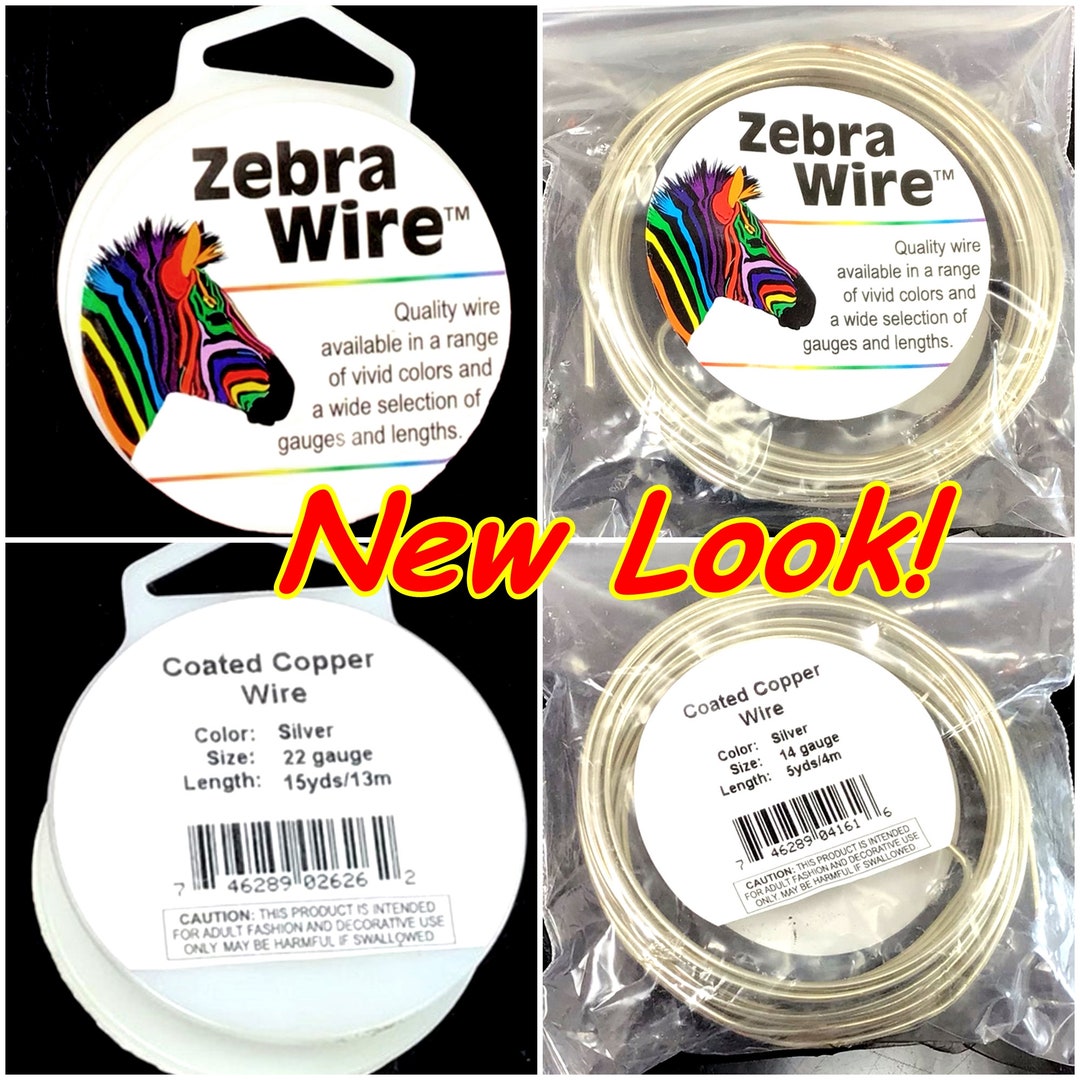 Zebra Wire Silver Wire 12ga,14ga,16ga,18ga,20ga,22ga,24ga,26ga,28 Gauge ...