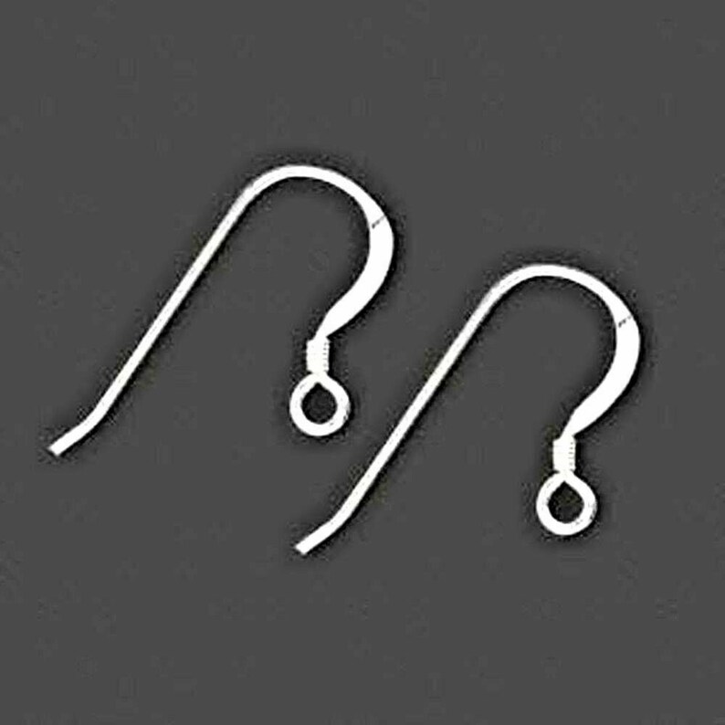 925 REAL Sterling Silver French Ear Wires Earwires Wire - Etsy