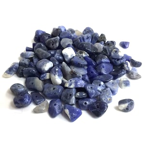 7 Chakra Natural Gemstone Crystal Chips Bag 1oz 7 Types Drilled Chip ...