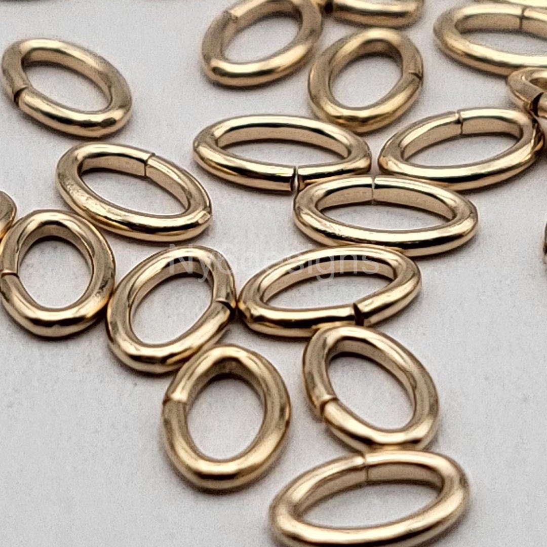 Gold-filled Open Oval Jump Ring - High Quality 14K Gold Jewelry Making ...