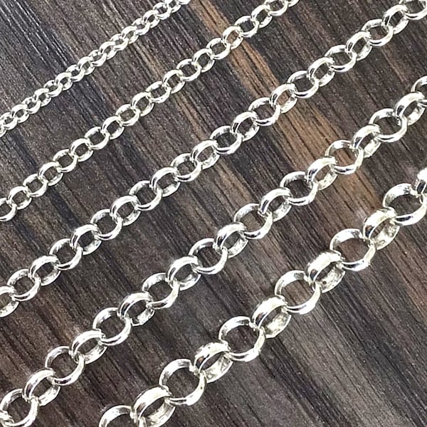 925 Rolo Chain - Etsy