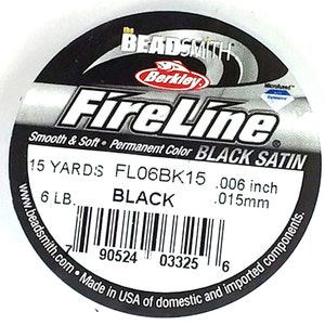 Beadsmith® Fireline® 6LB Fireline Crystal .006 IN/.15MM Diameter Black ...