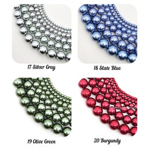 Multi Color Round Glass Pearl Beads, 15 Inch Strand (3mm-12mm) - Etsy