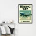 Boeing 747 Jumbo Jet Poster – Digital Aviation Print, Retro Airliner ...
