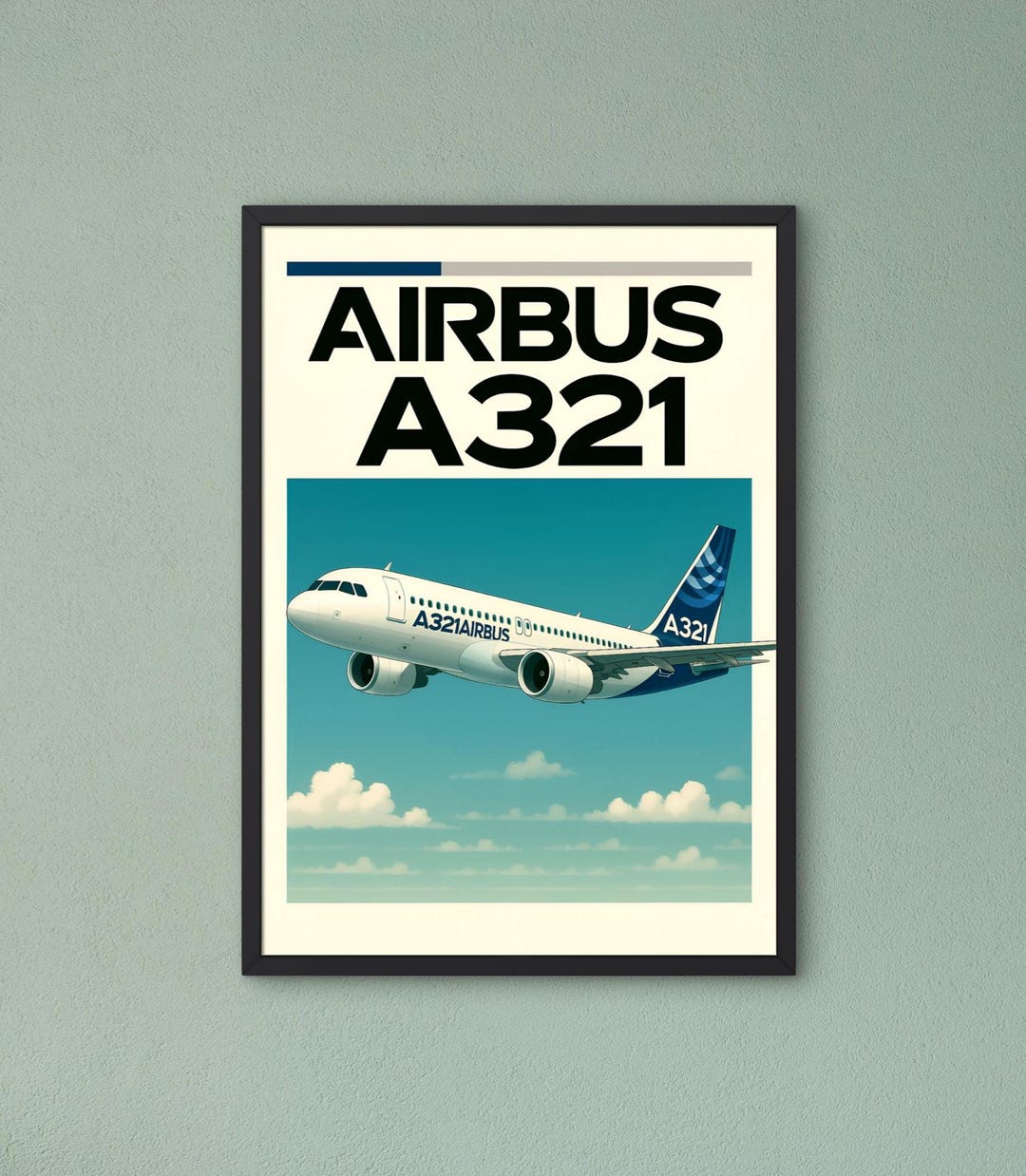 Airbus A321 Digital Poster – Aviation Decor for Pilots & Travel Lovers ...