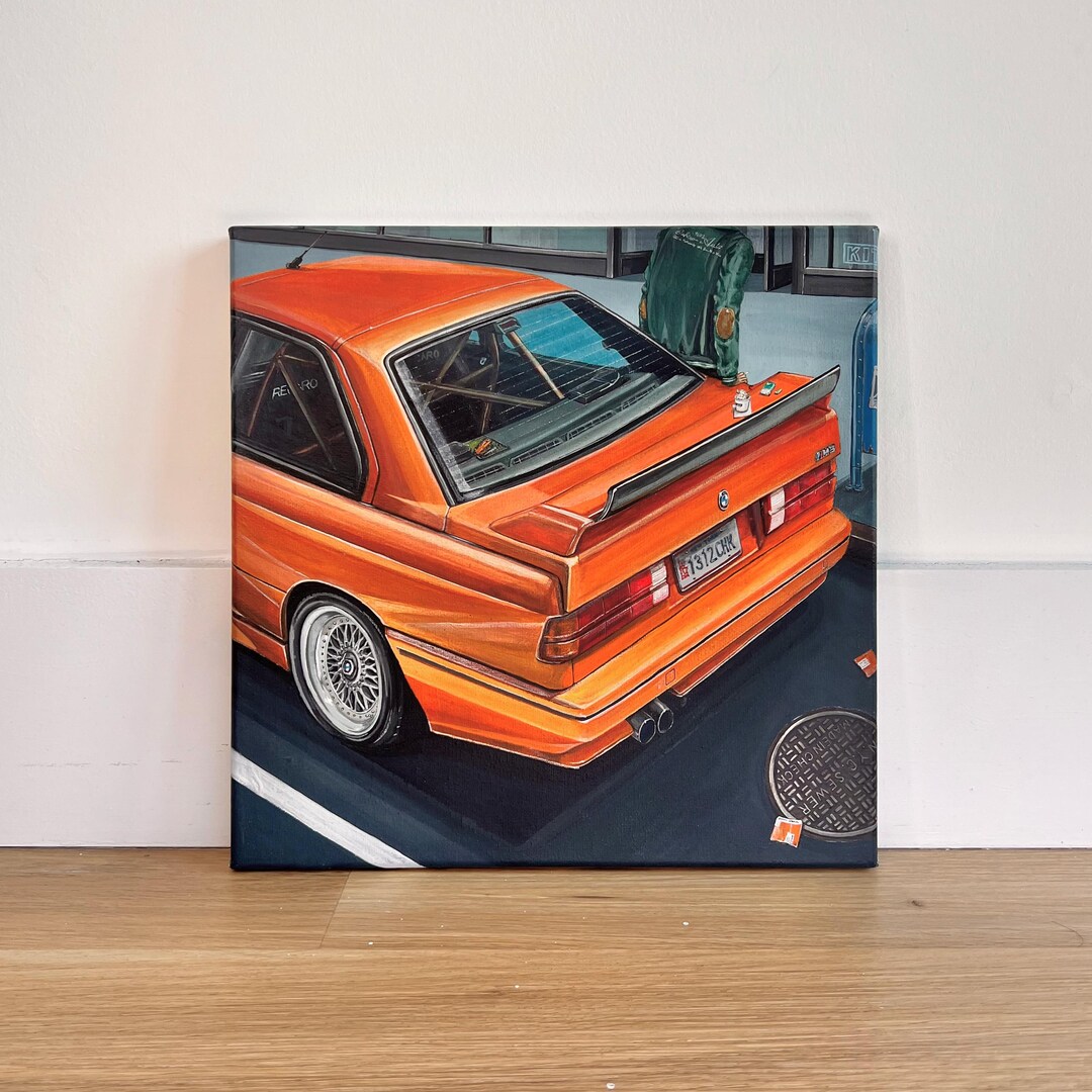 Hand Painted BMW E30 M3 Kith NYC Street Giclée Art Print, Three Sizes ...