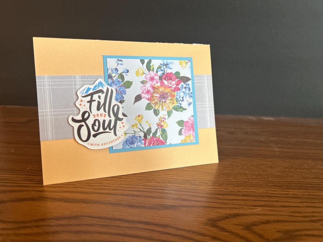 Handmade Blank Card With Spiritual Sticker - Etsy