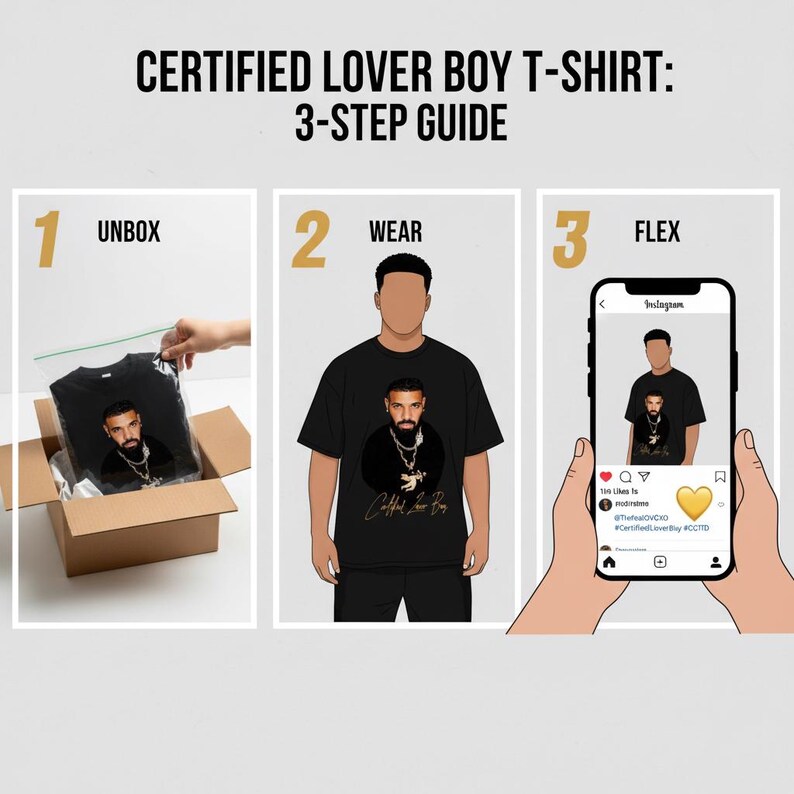 Drake Certified Lover Boy CLB Album Cover T-shirt for Men Women ...