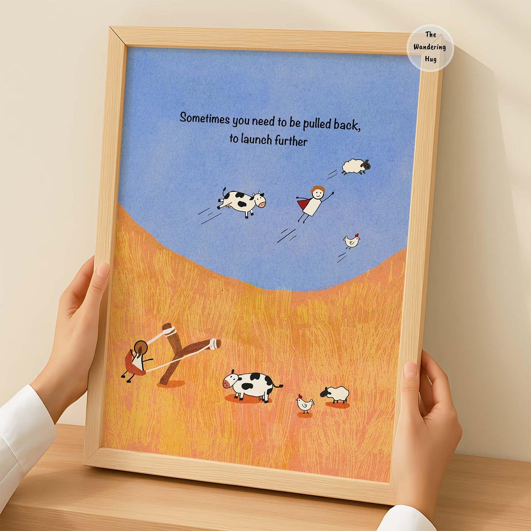 Life Motivational Wall Art, Instant Digital Download, Whimsical Farm ...