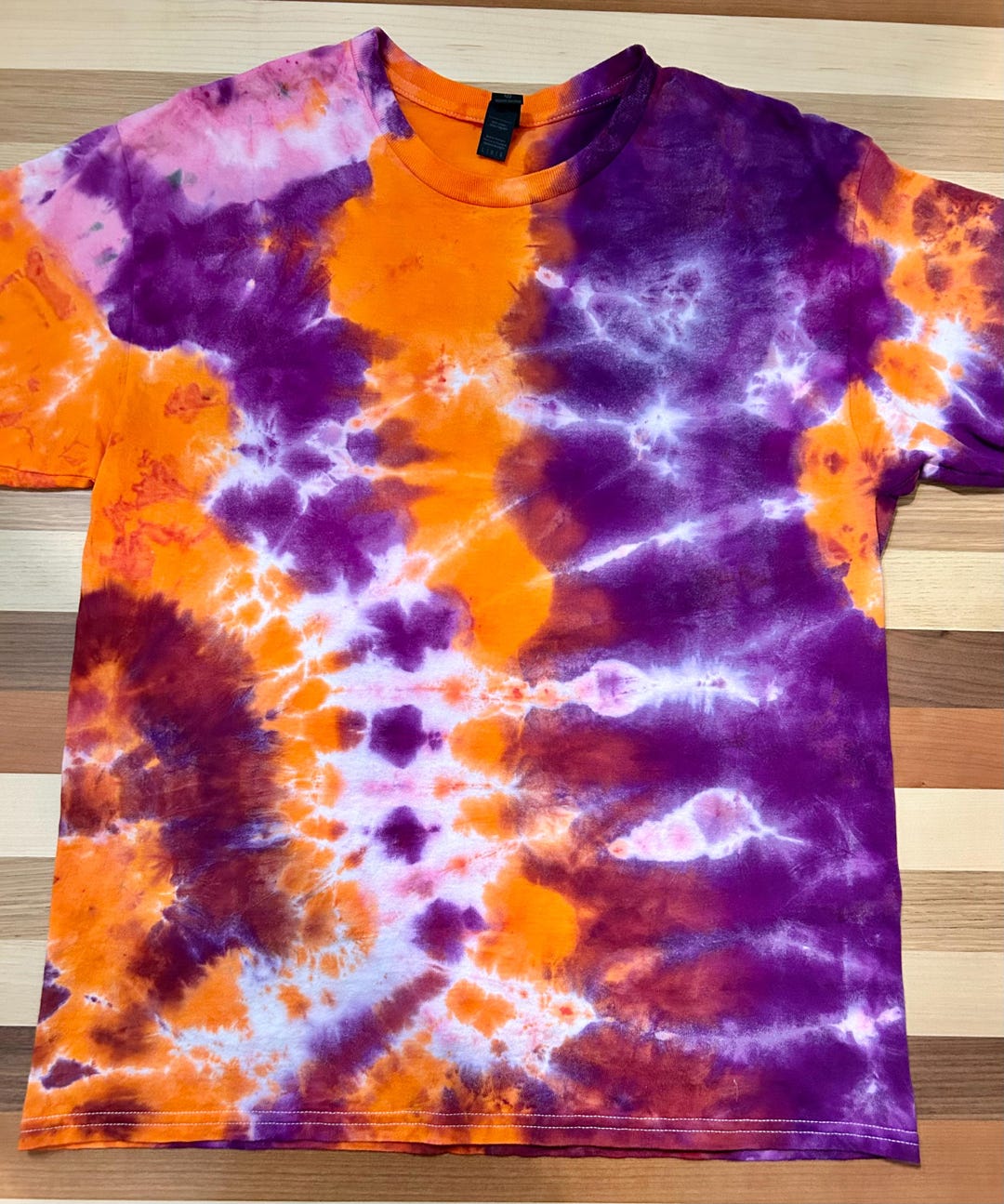 Hand-dyed Tie Dye Shirt - ABSTRACT - Size L - Etsy