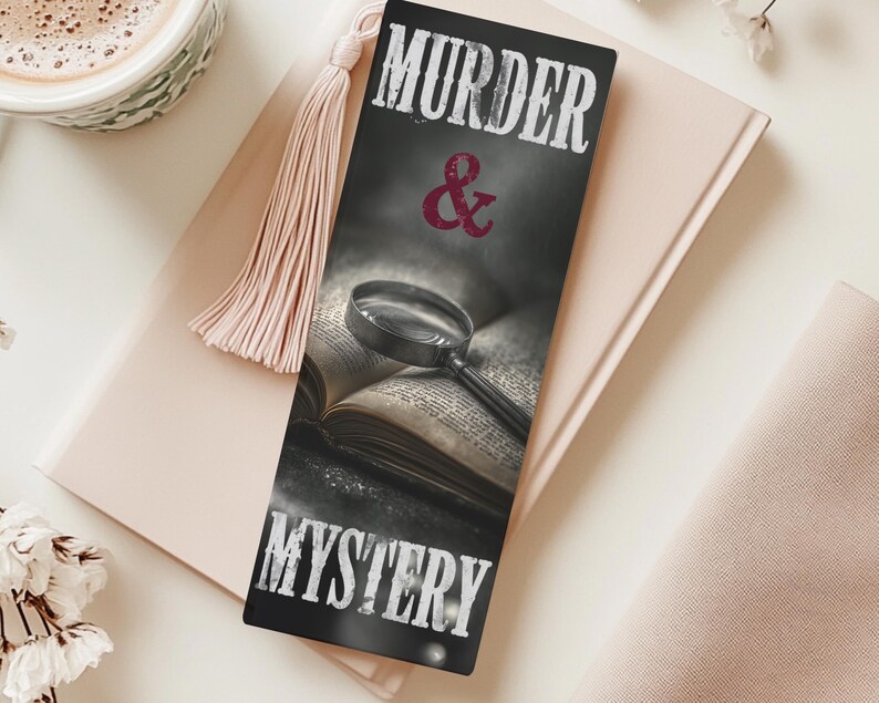 Murder Mystery and True Crime Printable Bookmark PNG Bundle | Digital ...