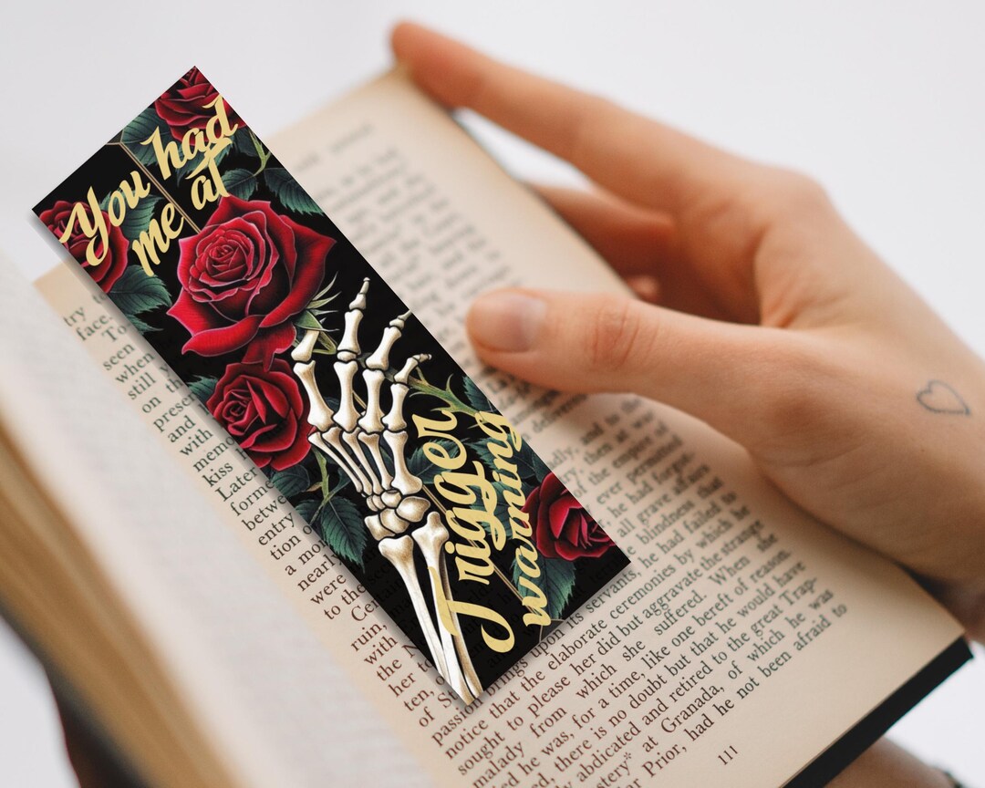 Smut Bookmark PNG Digital Download | You Had Me at Trigger Warning ...