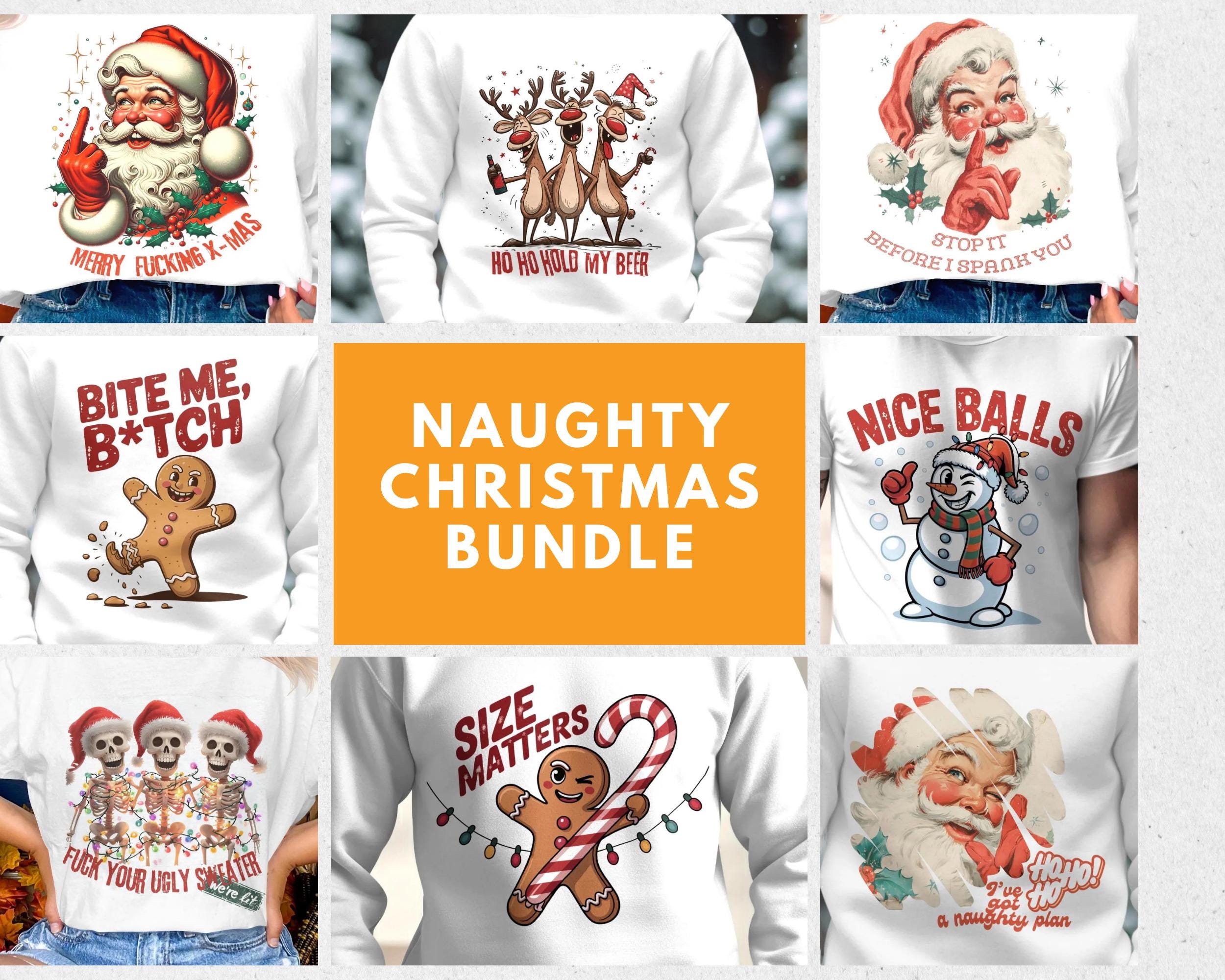Christmas Png Bundle, Rude and Inappropriate T Shirt Designs, Adult ...