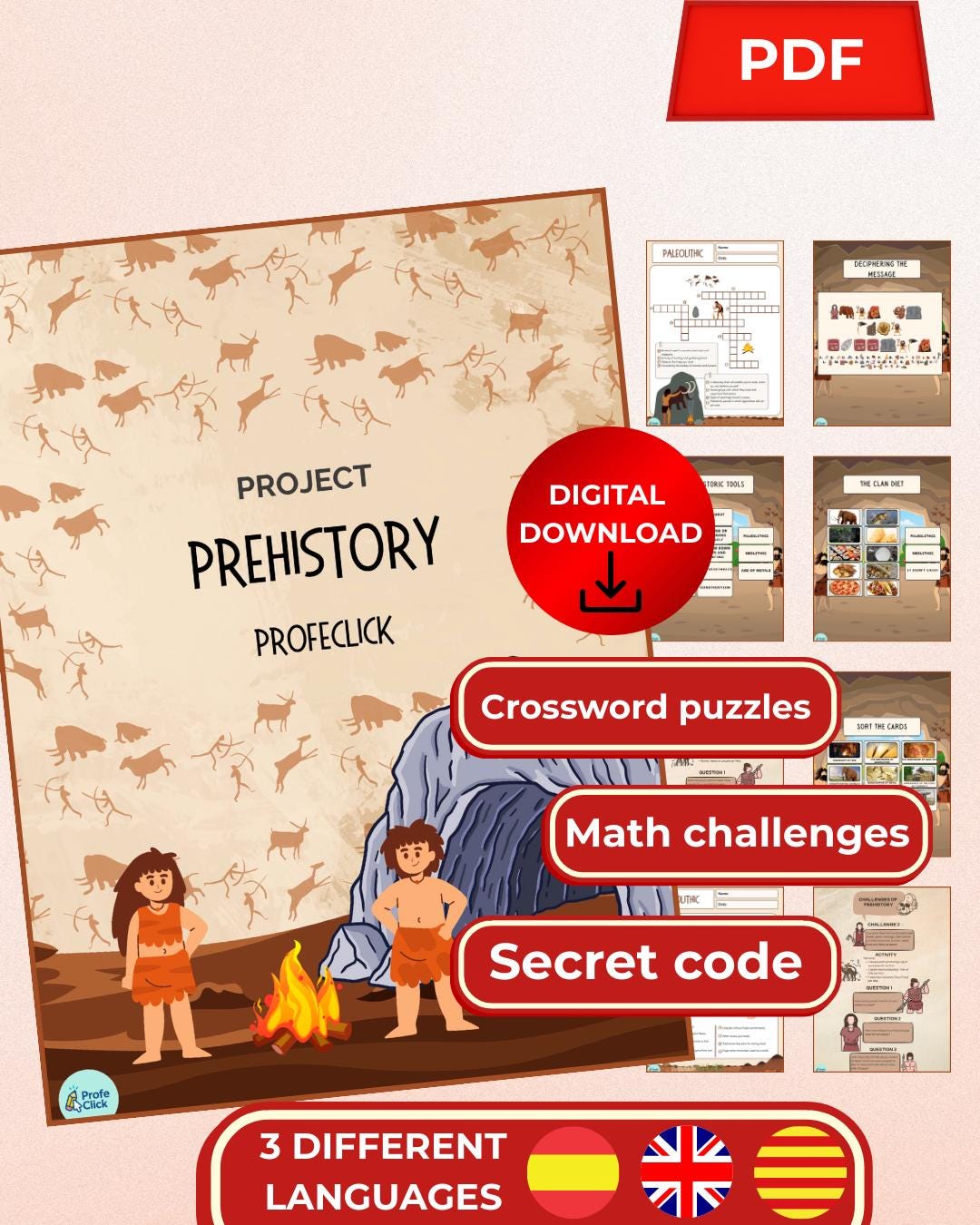 Prehistory Project – Complete Printable Educational Resource for ...