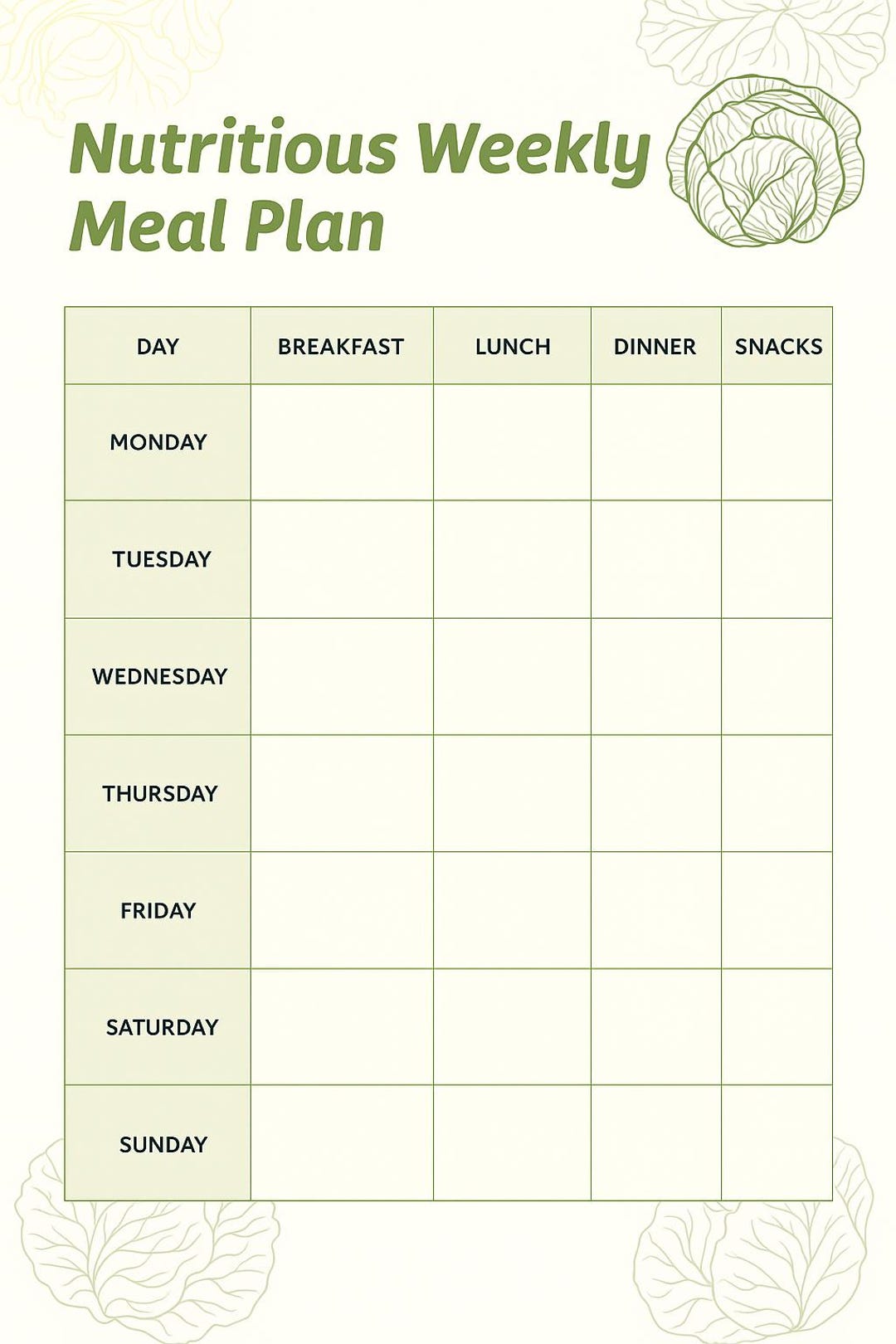Perfect Meal Planner for Weekly Meal Prep - Etsy