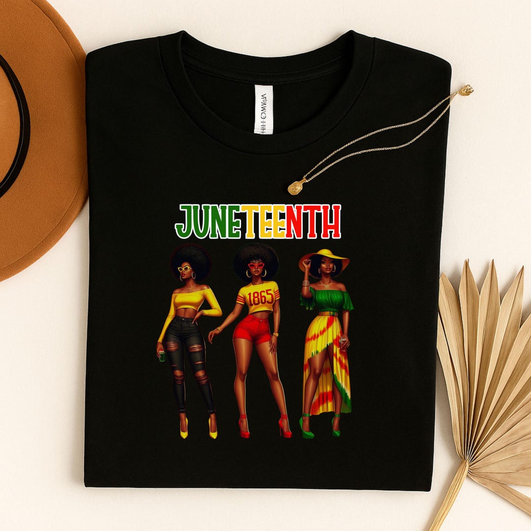 Juneteenth Shirt for Women, Juneteenth 1865 Tee, Afrocentric Black Girl ...
